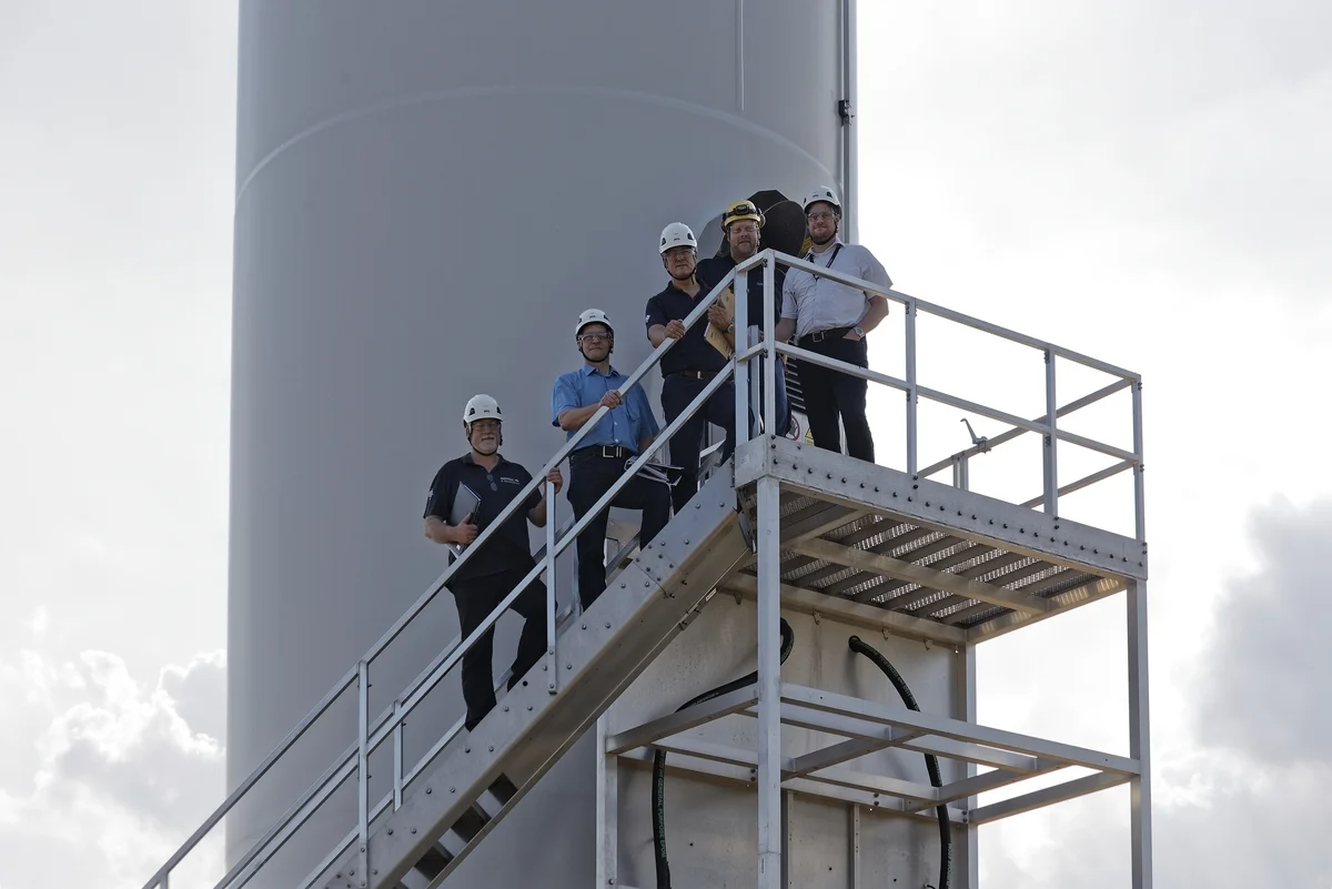 Offizielle Schlüsselübergabe für Windpark-Erweiterung - OffTEC